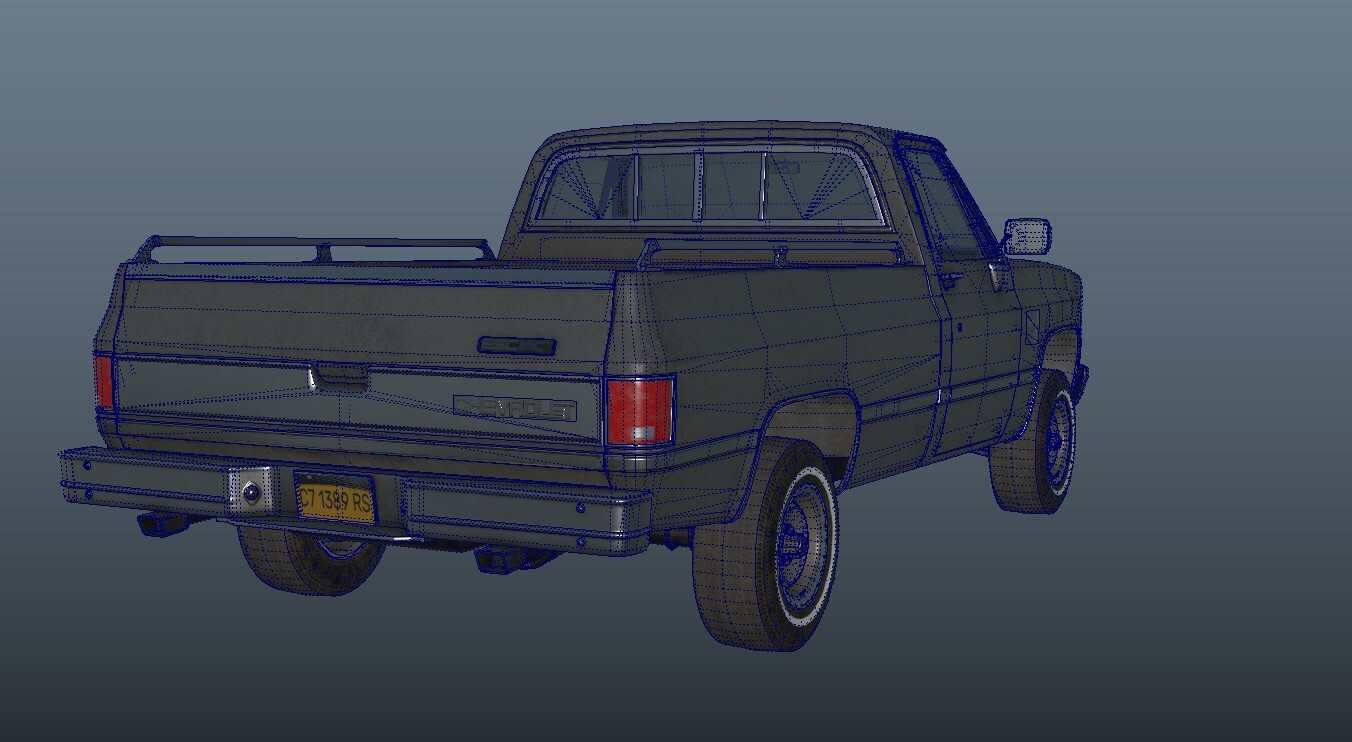 ArtStation - Chevrolet C10 1982 Grey | Game Assets