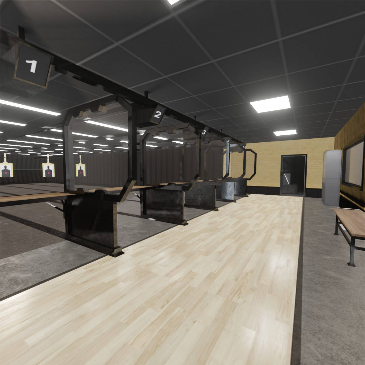 ArtStation - Shooting range Low poly | Game Assets