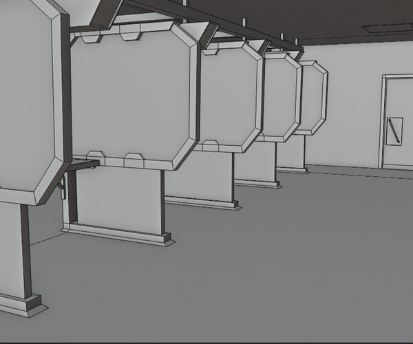 ArtStation - Shooting range Low poly | Game Assets