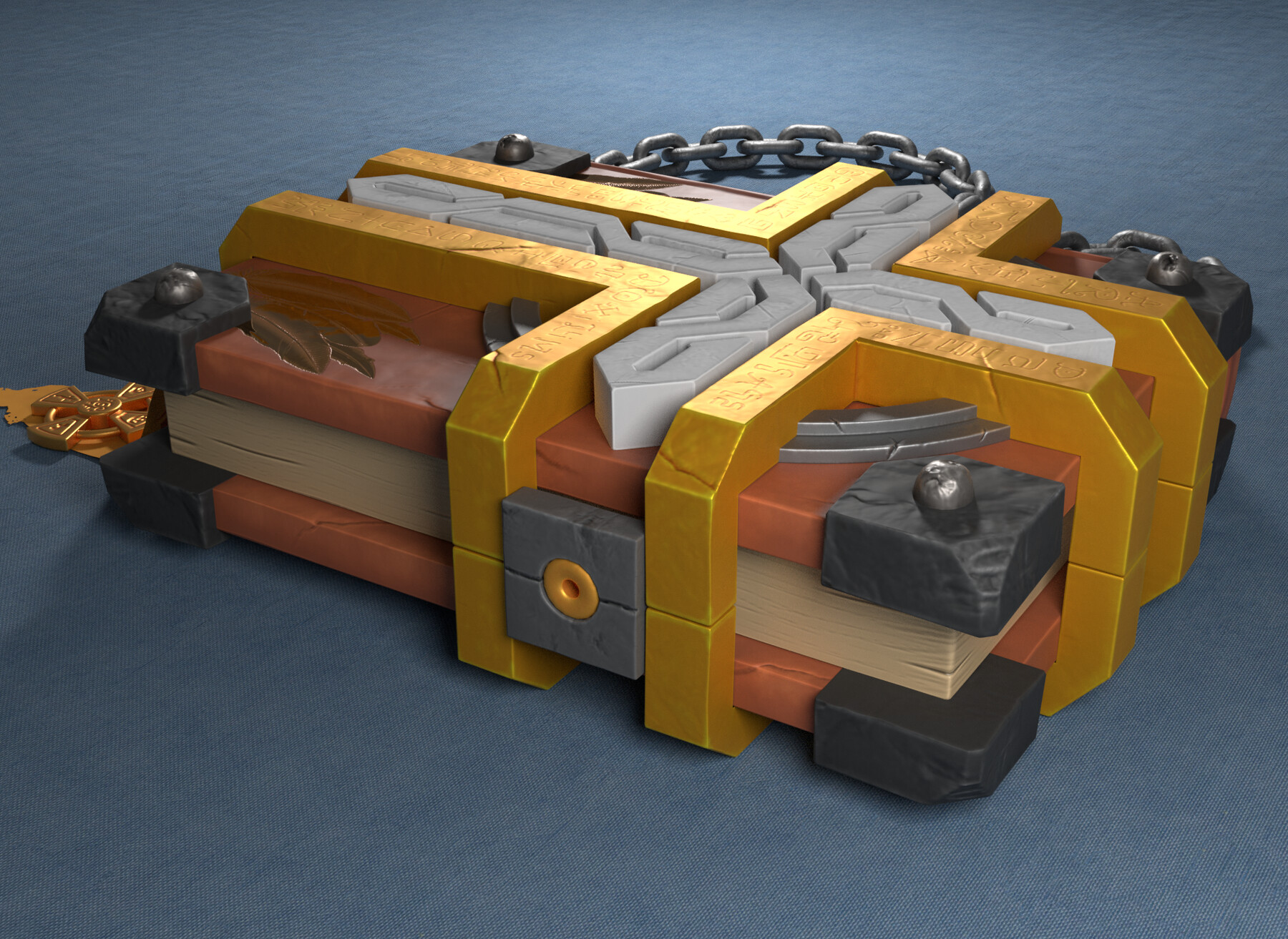 ArtStation - Stylized Spell Book Holy Bible Magic Ancient Game Ready ...