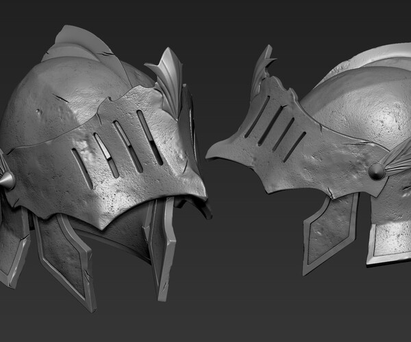 ArtStation - Set of 3d Printable Medieval Helmets Part 1 | Resources