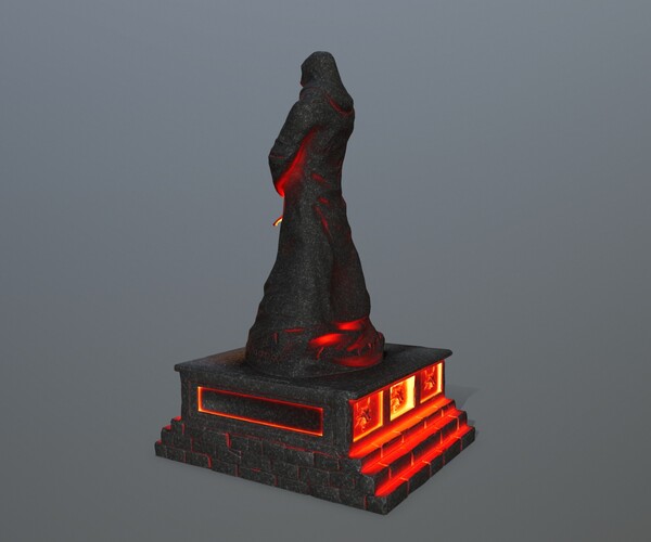 ArtStation - lava statue | Game Assets