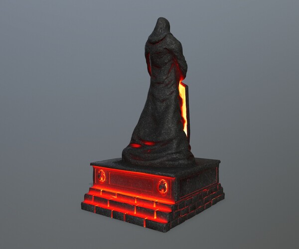 ArtStation - lava staue | Game Assets