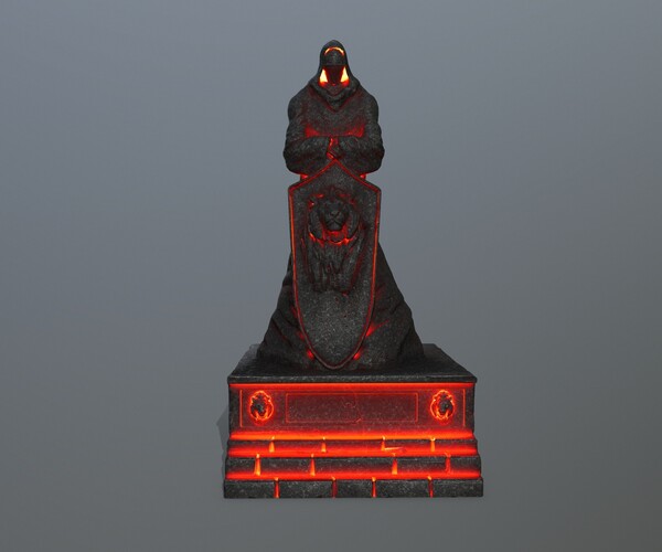 ArtStation - lava staue | Game Assets