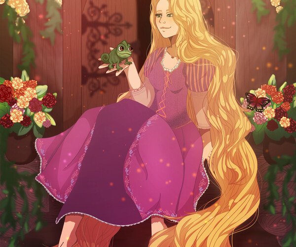 ArtStation - Rapunzel Illustration | Artworks