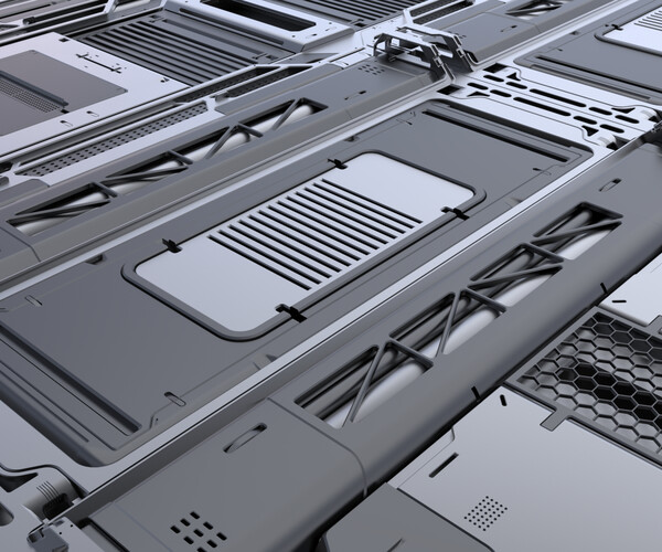 ArtStation - Sci-Fi Panels Pack vol 04 | Resources