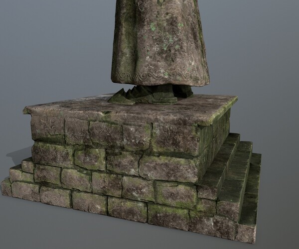 ArtStation - old statue | Game Assets