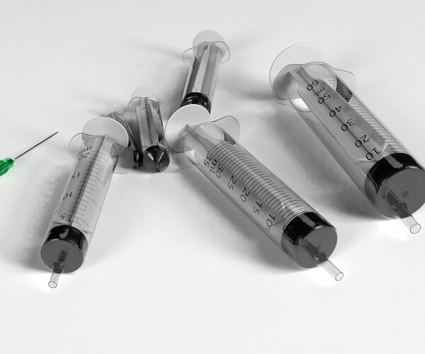 ArtStation - Syringe Model SET Standart 8 Model | Game Assets