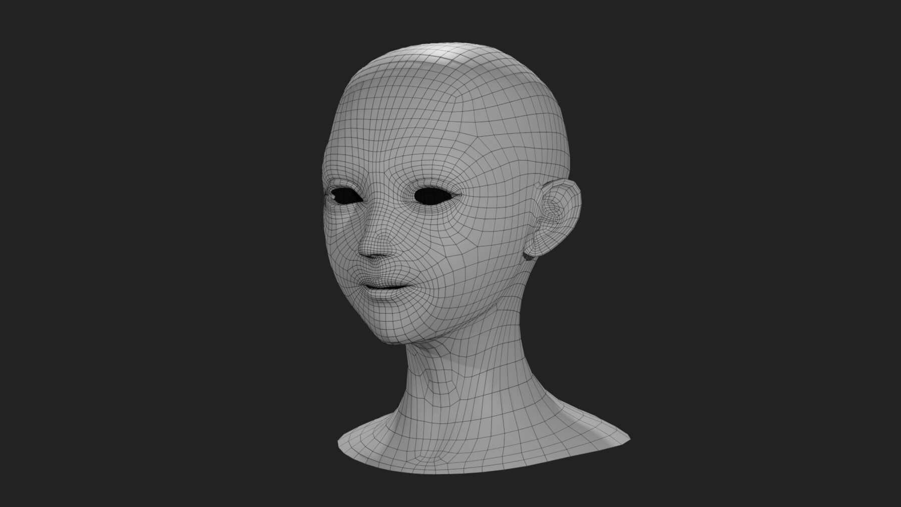 ArtStation - Female_head_base mesh | Resources