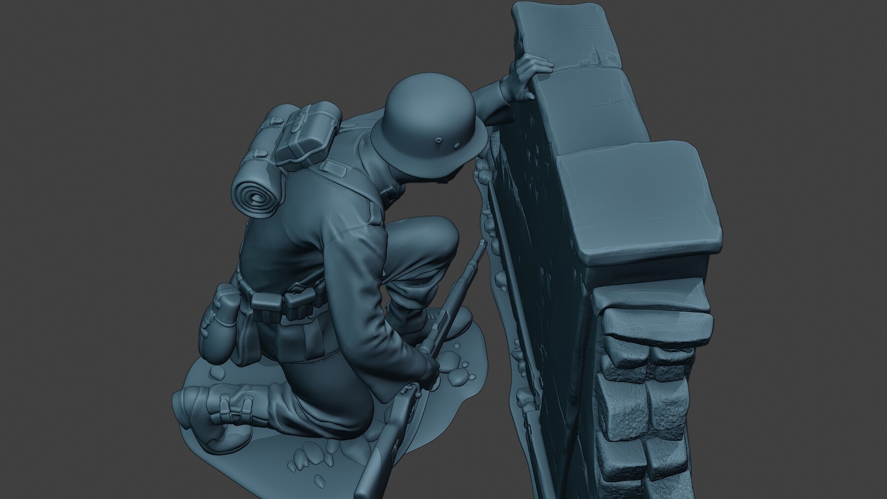 ArtStation - German soldier ww2 cover down G5 | Resources