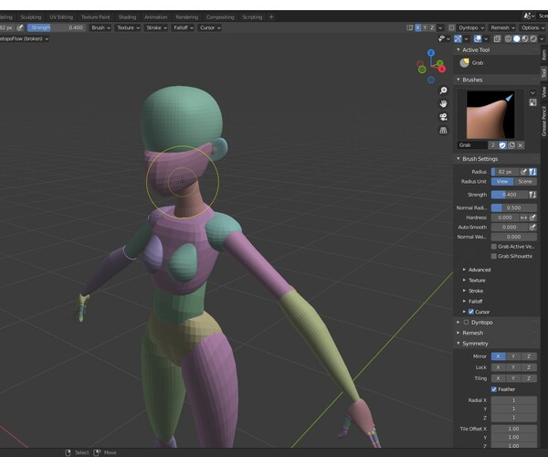 ArtStation - Cartoon girl base mesh | Resources