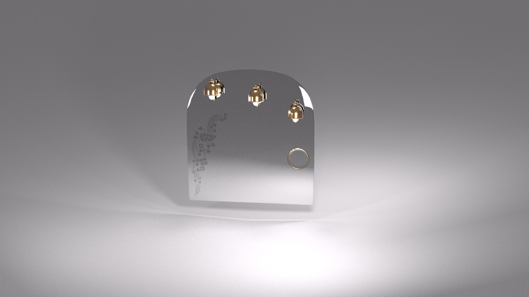 ArtStation - Mirror with lamps | Game Assets