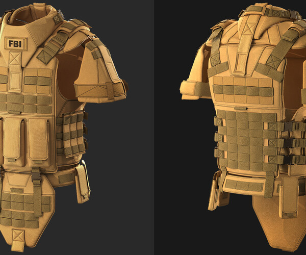 ArtStation - Body armor / Rig / Military / Bulletproof vest / Equipment ...