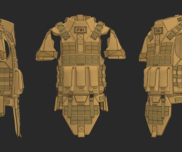 ArtStation - Body armor / Rig / Military / Bulletproof vest / Equipment ...