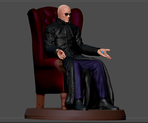 ArtStation - MORPHEUS MATRIX STATUE MOVIE CHARACTER MAN 3D print model ...