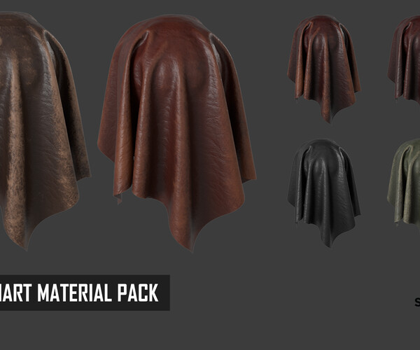 ArtStation - Leather Smart Material Pack | Resources
