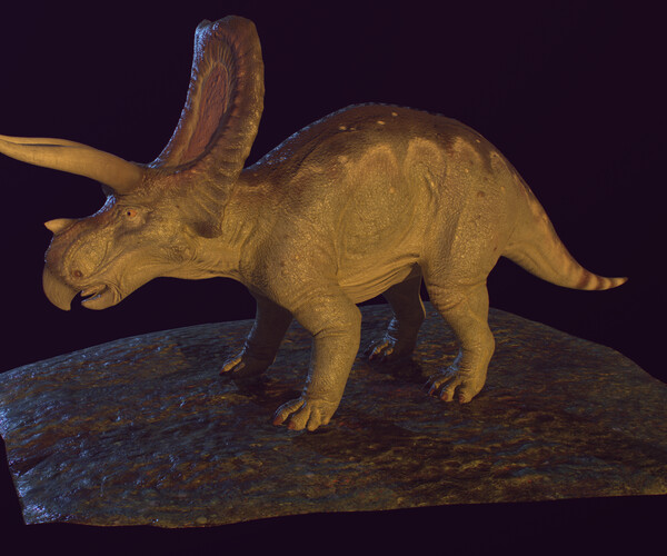 ArtStation - Torosaurus Game Ready Asset | Game Assets