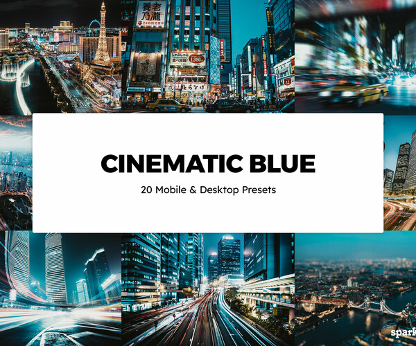 ArtStation - 20 Cinematic Blue LUTs and Lightroom Presets | Resources