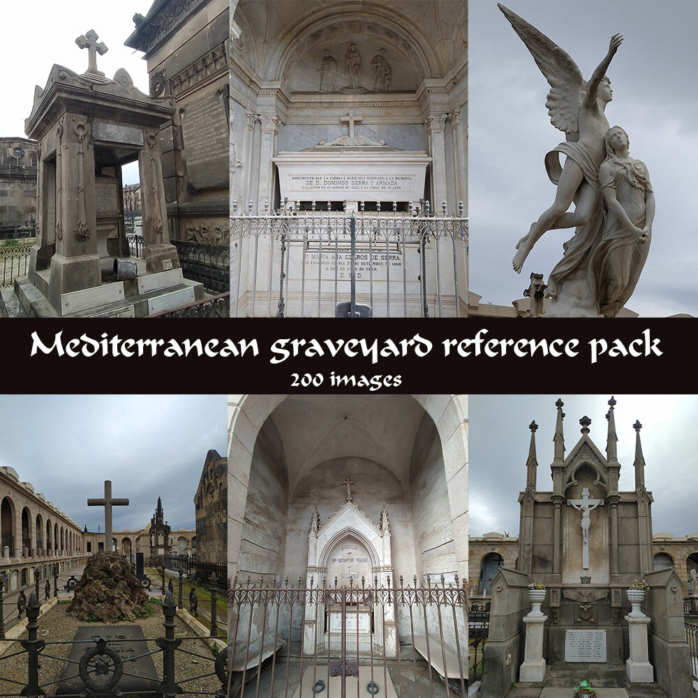 ArtStation - Mediterranean graveyard reference pack 1/2 | Resources
