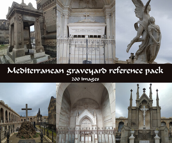 ArtStation - Mediterranean graveyard reference pack 1/2 | Resources