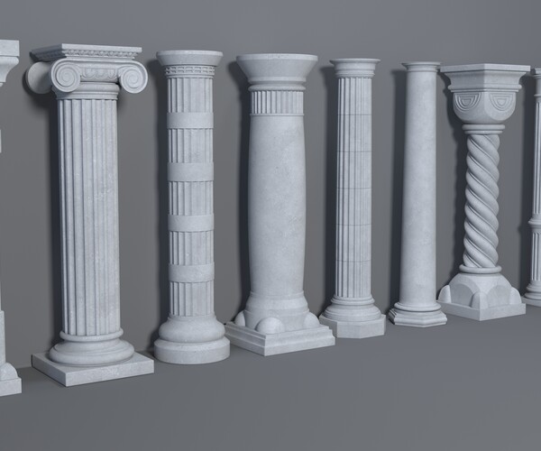 ArtStation - Columns Collection -2 - 10 pieces | Resources