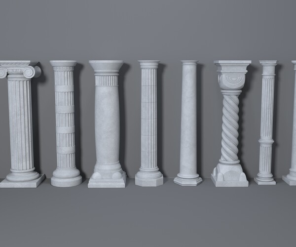 ArtStation - Columns Collection -2 - 10 pieces | Resources