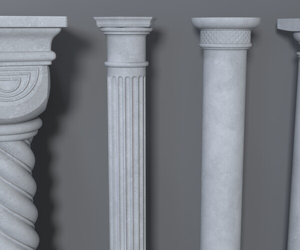 ArtStation - Columns Collection -2 - 10 pieces | Resources