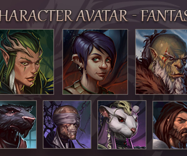 ArtStation - Character Avatar - Fantasy | Game Assets
