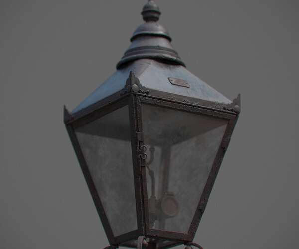 ArtStation - Victorian Gaslight Lantern 3D Model | Resources
