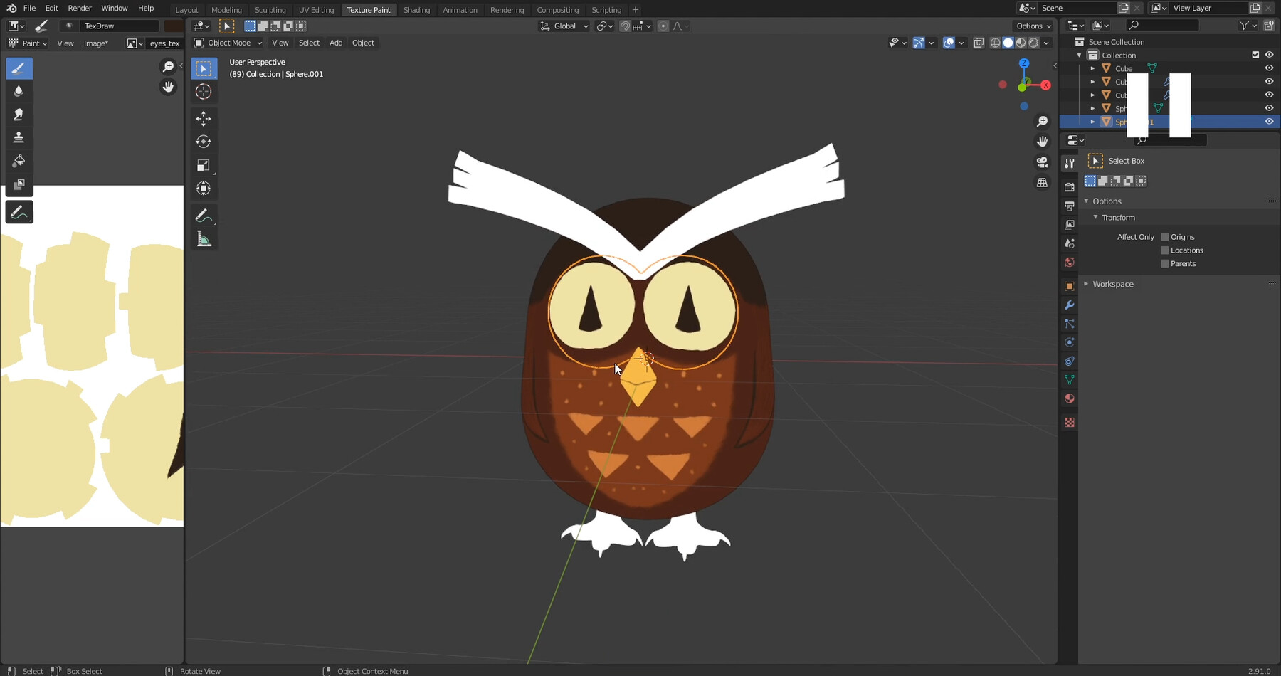 ArtStation - Blender 3D - Create a Cartoon Owl | Tutorials