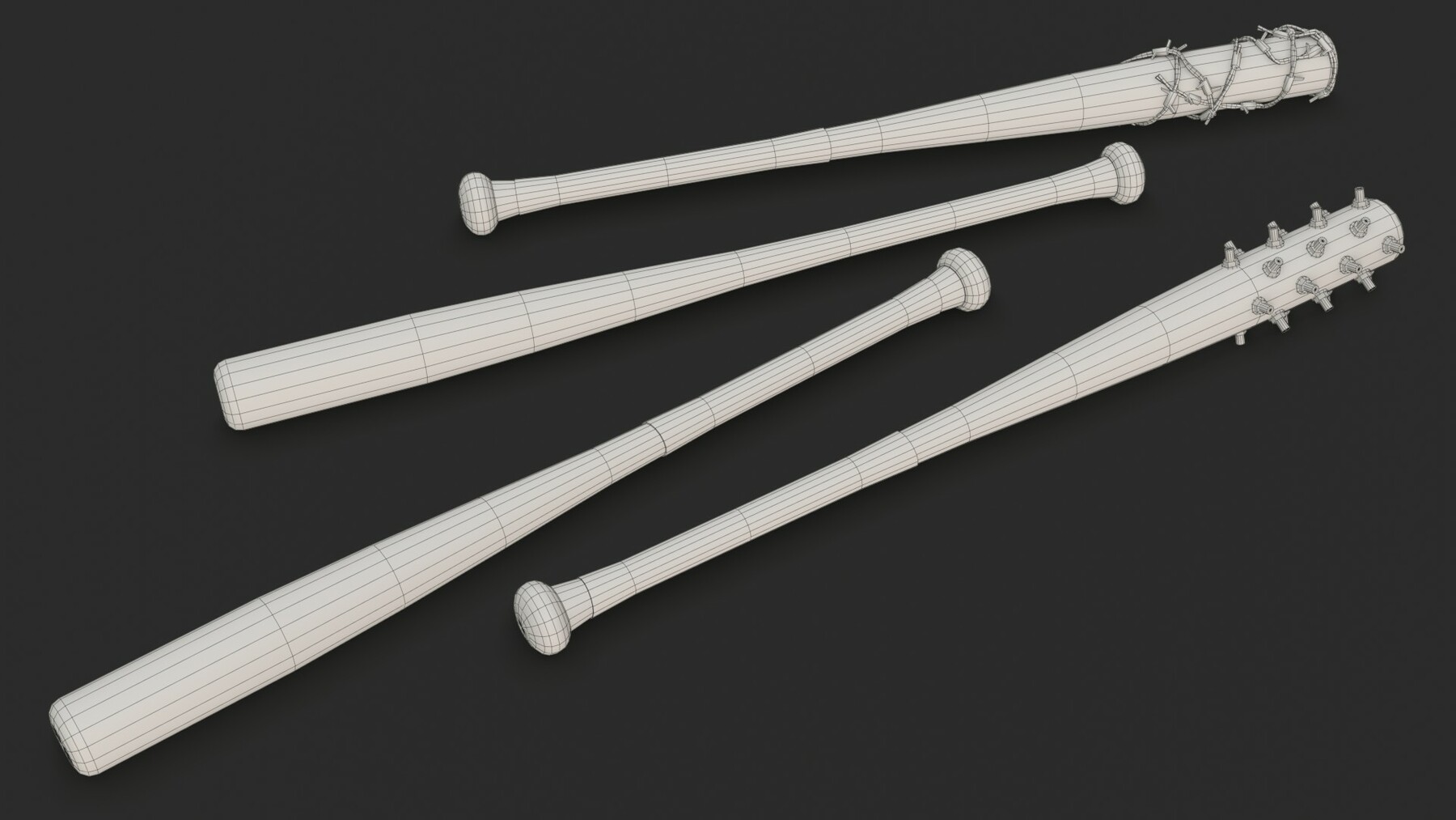 ArtStation - Baseball Bats Assets 01 | Game Assets