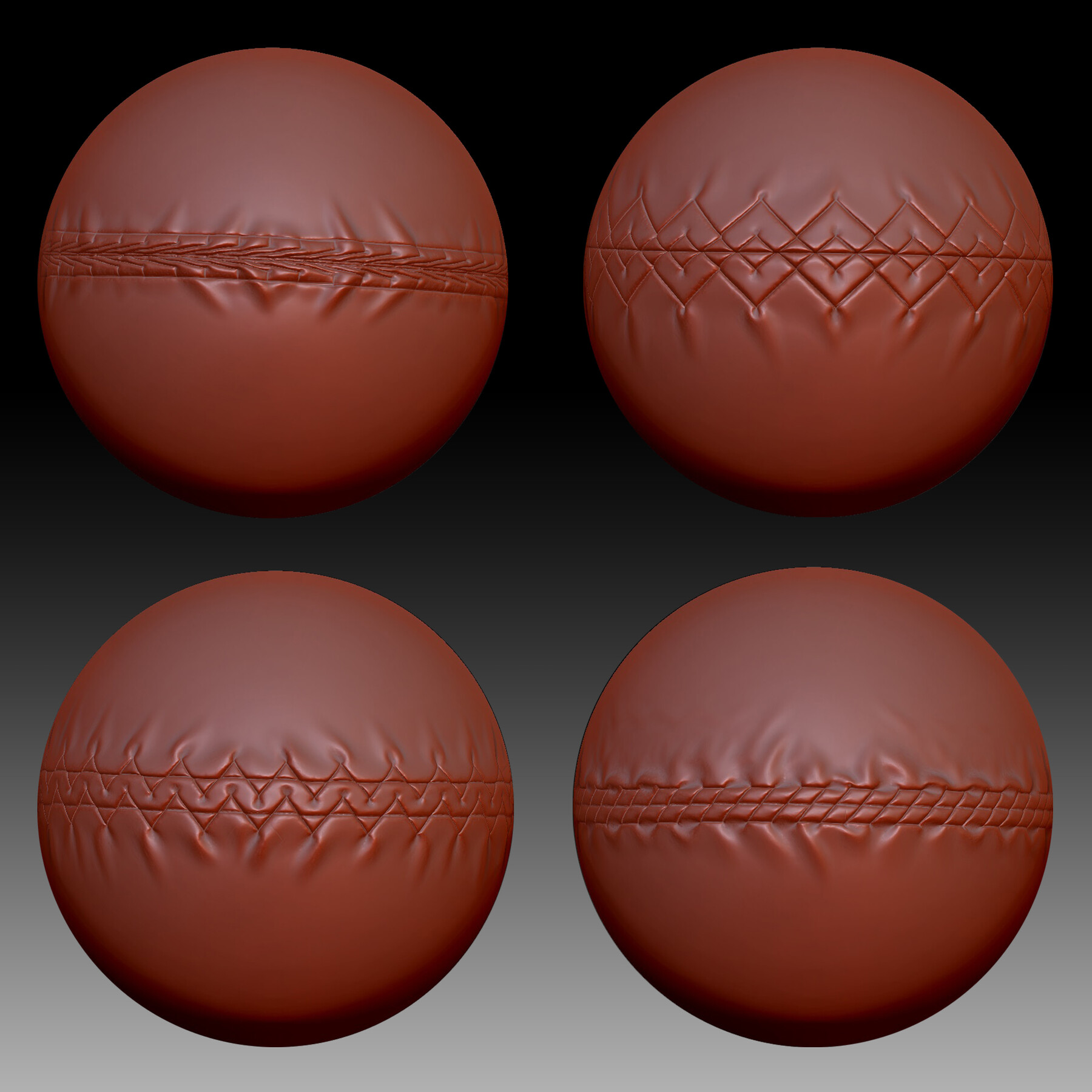 ArtStation - 30 Zbrush seam & stitch alpha | Brushes