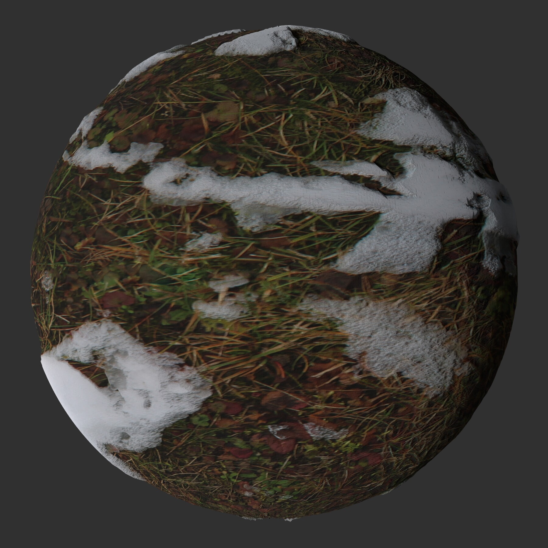 ArtStation - Snow Grass 13 PBR Material | Game Assets