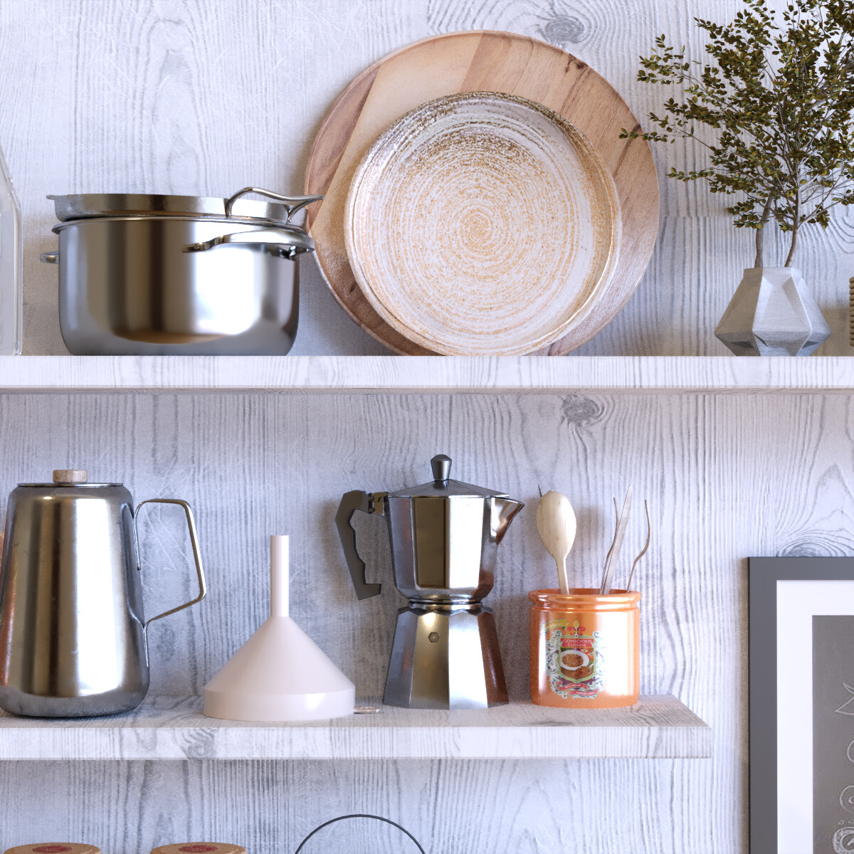 ArtStation - kitchen decor set 003 | Resources