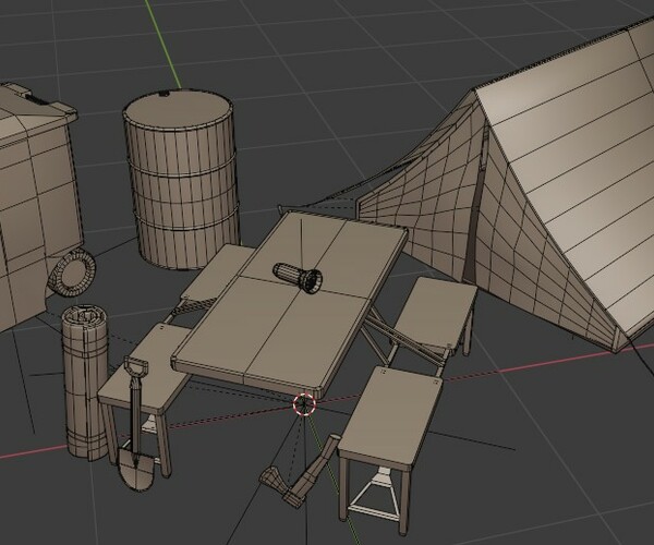 ArtStation - Outdoor props - 8 pack | Game Assets