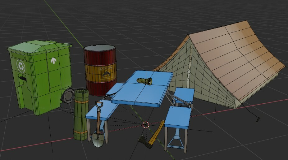 ArtStation - Outdoor props - 8 pack | Game Assets