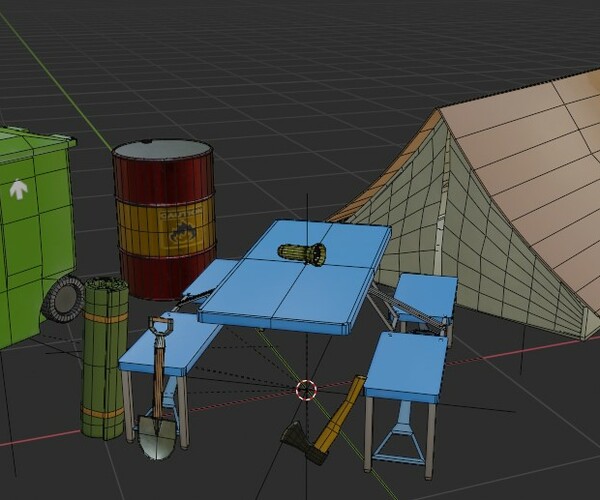 ArtStation - Outdoor props - 8 pack | Game Assets