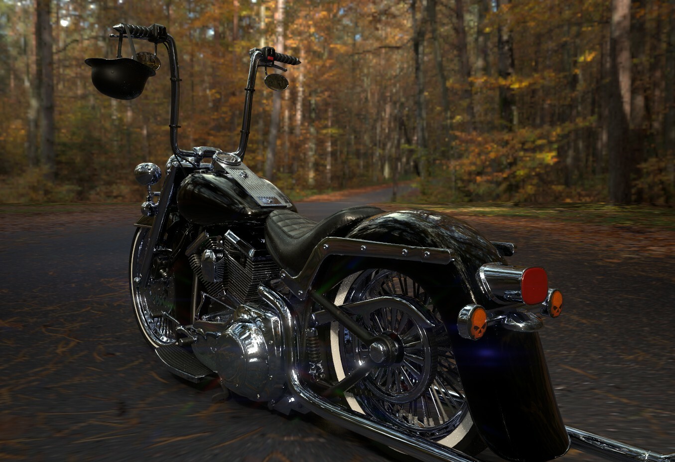 ArtStation - Custom Motorcycle Lowrider Style | Game Assets