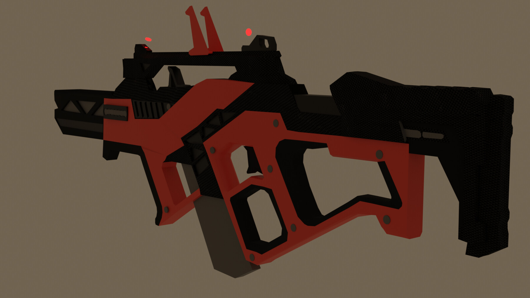 ArtStation - Low-med poly futuristic Vector gun | Game Assets