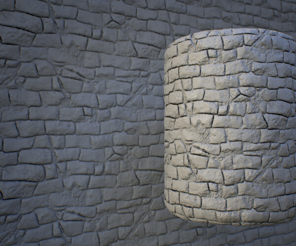 ArtStation - Castle Wall Material | Game Assets