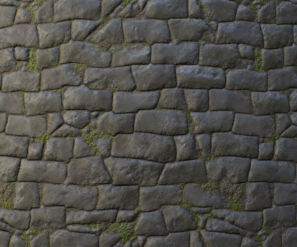 ArtStation - Castle Wall Material | Game Assets