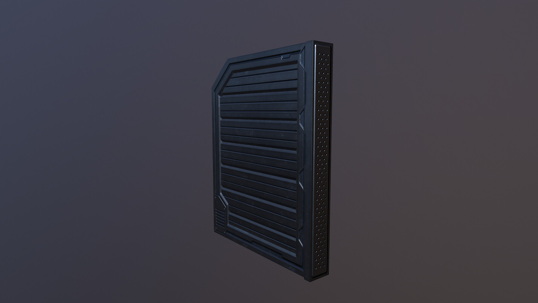 ArtStation - Sci Metal Door Low-poly 3D model | Game Assets