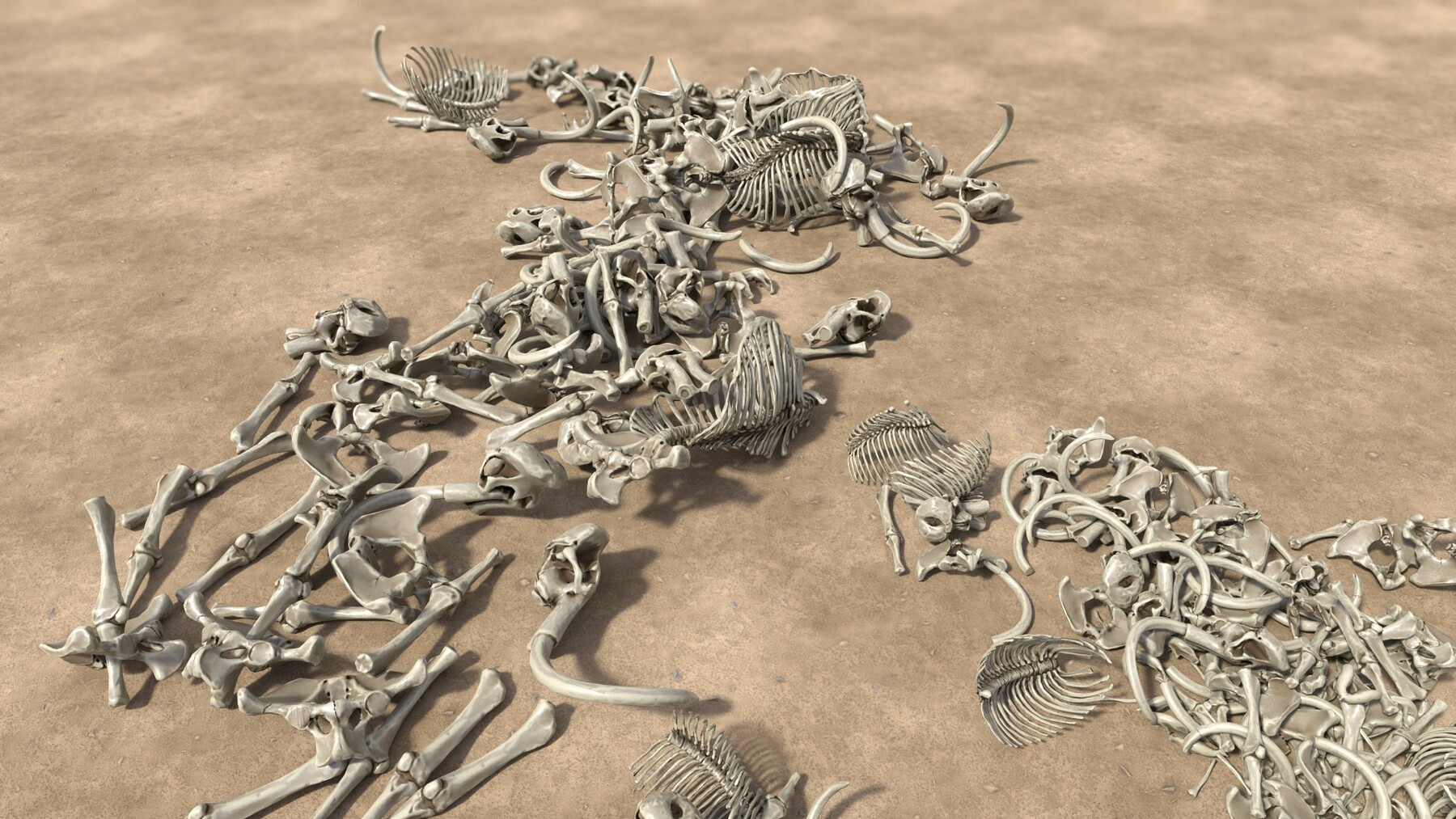 ArtStation - Bone Piles Collection | Game Assets