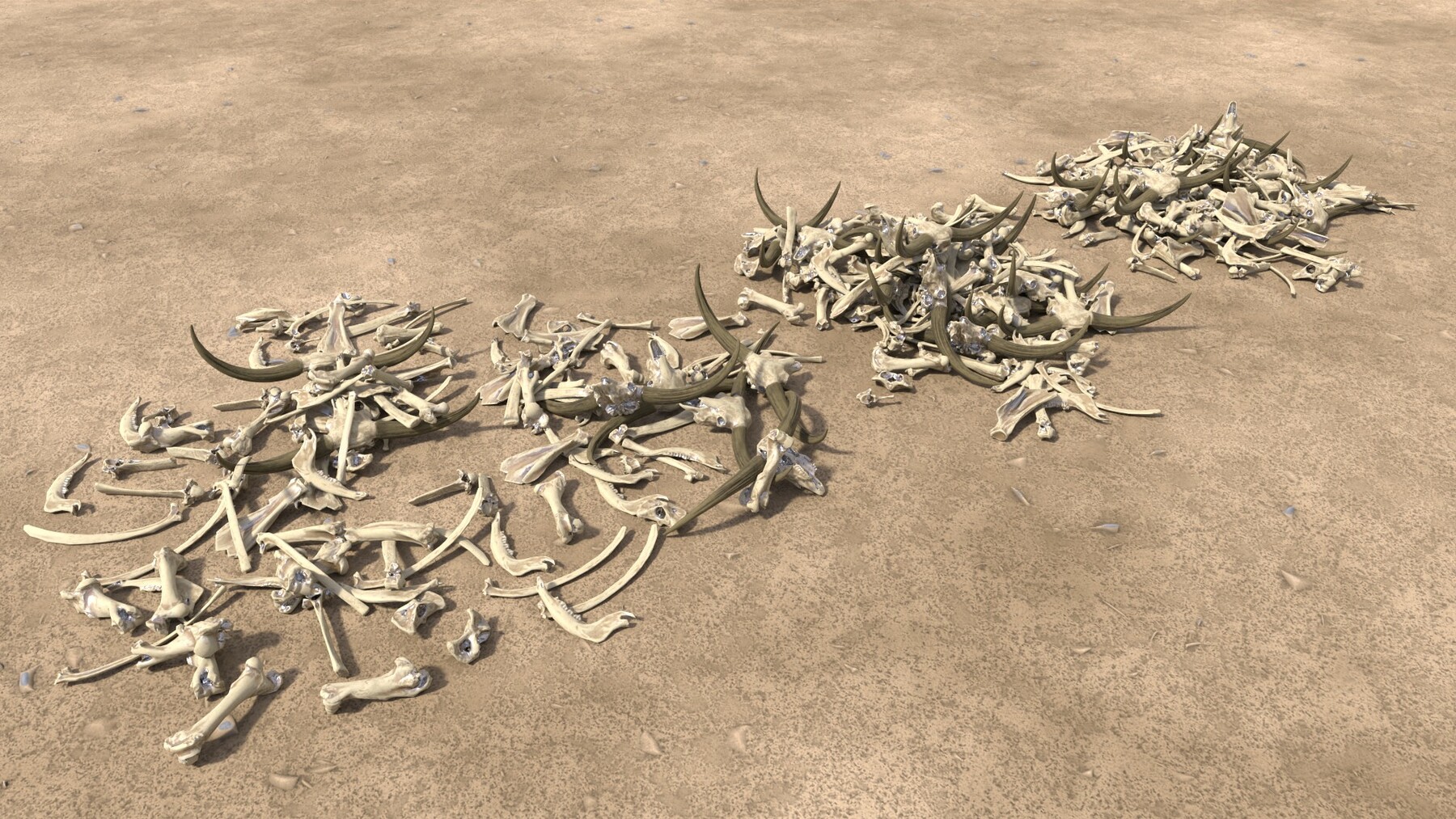 ArtStation - Bone Piles Collection | Game Assets
