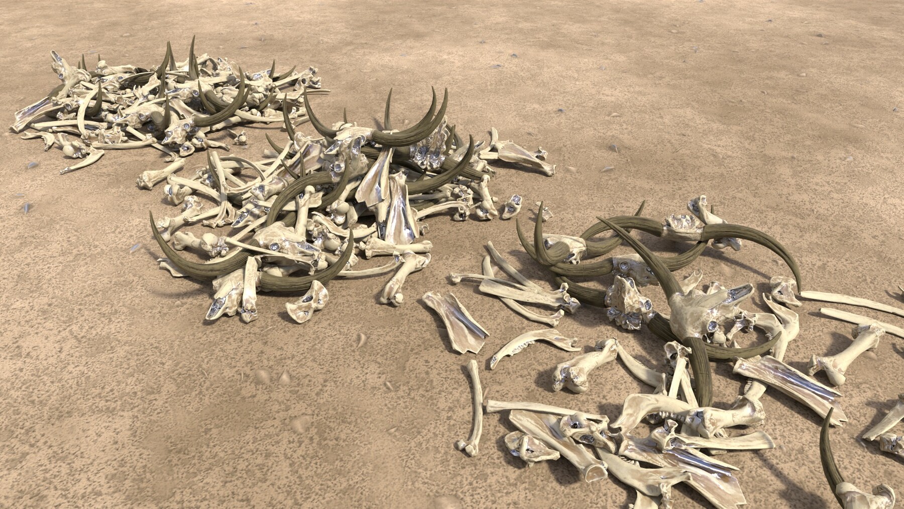 ArtStation - Bone Piles Collection | Game Assets
