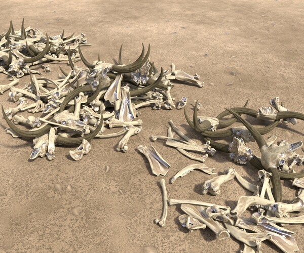 ArtStation - Bone Piles Collection | Game Assets