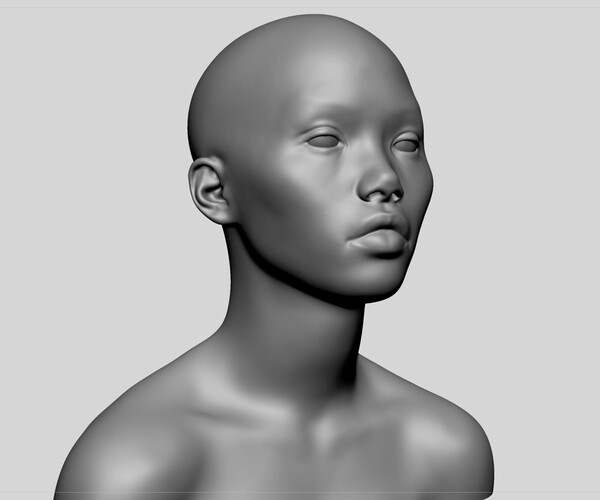 ArtStation - Asian Female Head | Resources