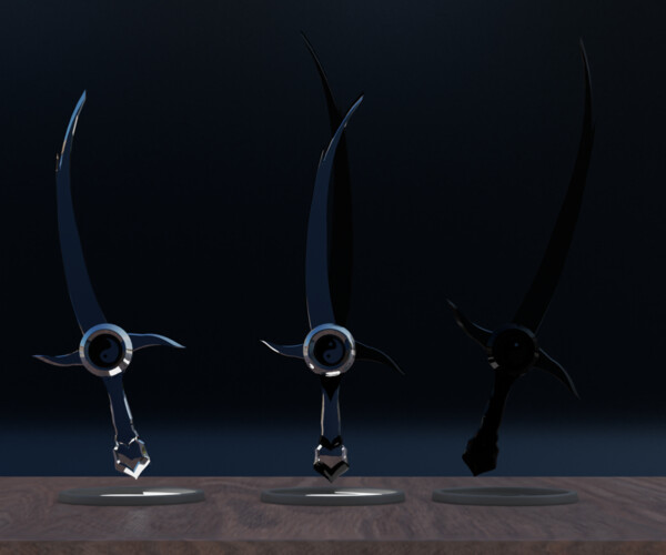 ArtStation - Yin Yang Dagger Sword | Resources