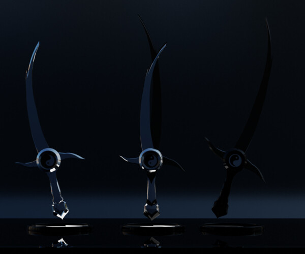 ArtStation - Yin Yang Dagger Sword | Resources