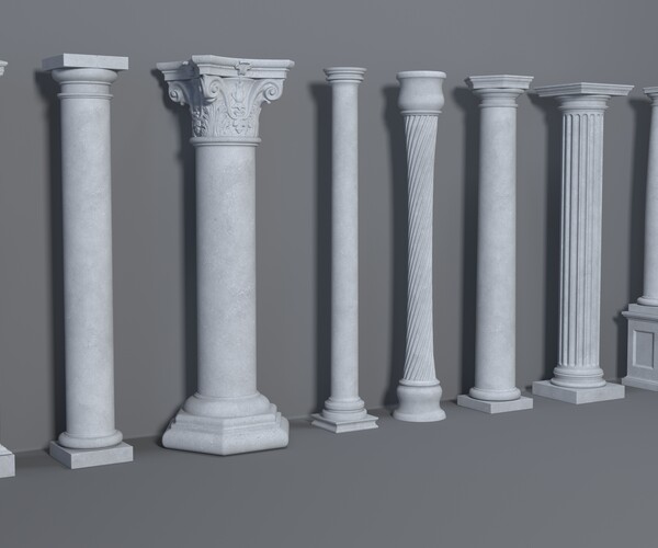 ArtStation - Columns Collection -3 - 10 pieces | Resources